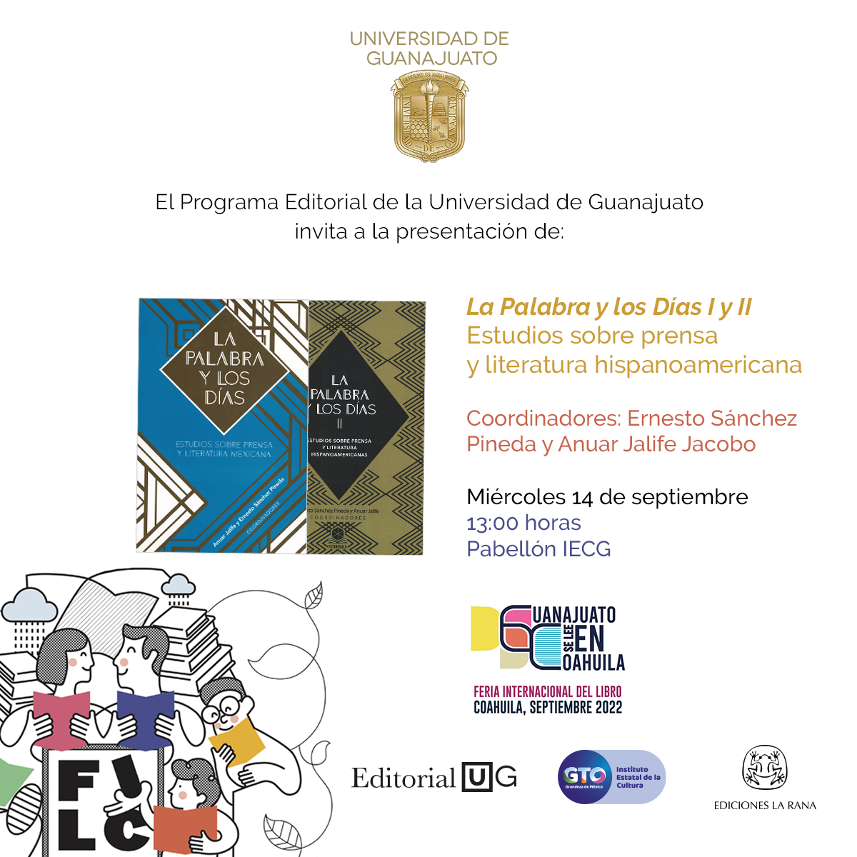 UG tendrá presencia editorial en la edición 24 de la Feria Internacional del Libro de Coahuila ...
