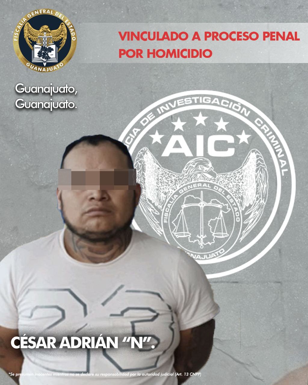 Vinculado a proceso penal por homicidio y lesiones en Guanajuato – PortalGuanajuato.MX