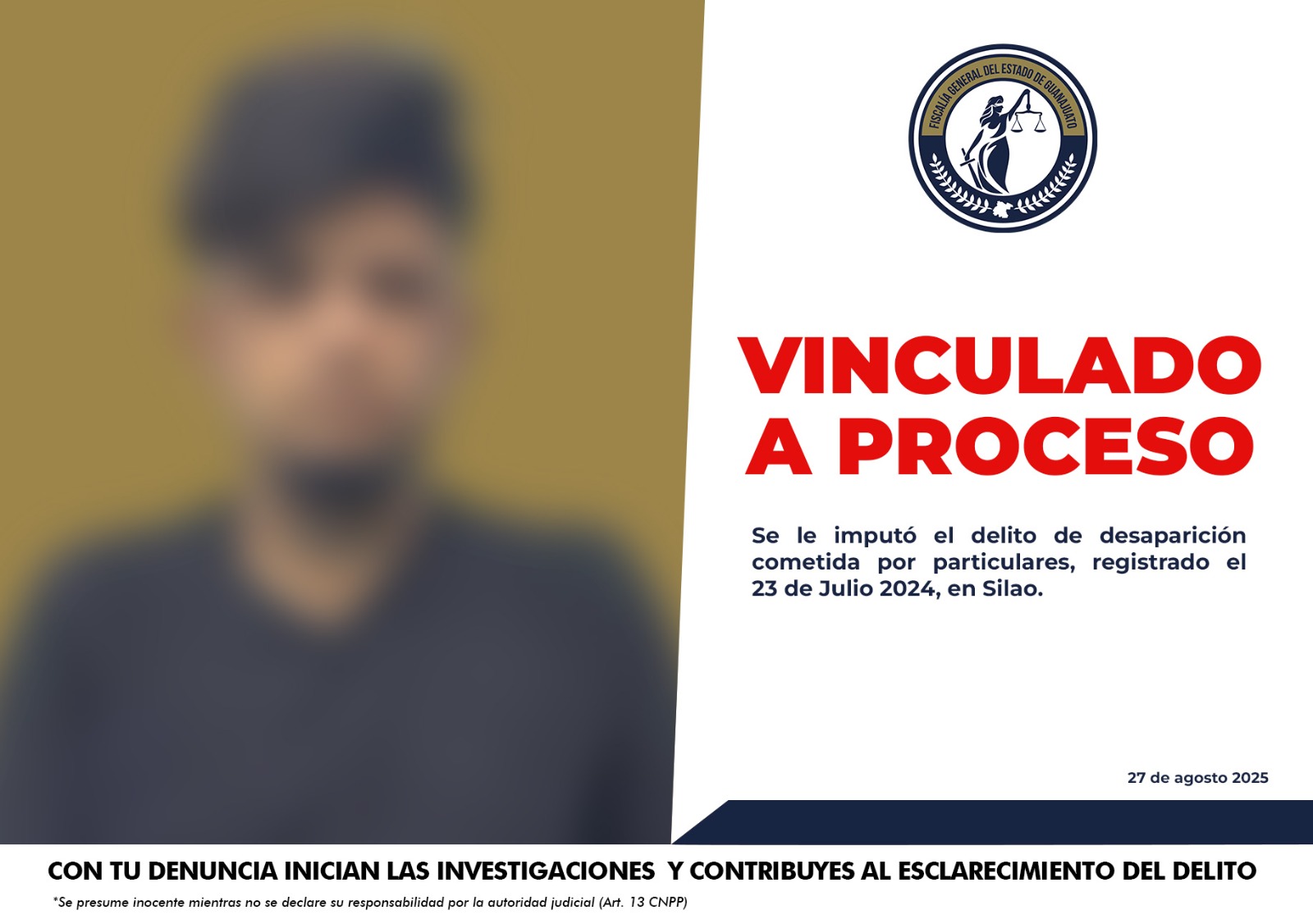 Vinculan a proceso a JULIO ALBERTO “N” por el delito de desaparición ...