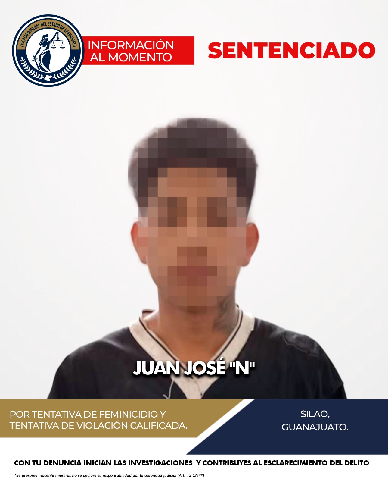 Sentencian a 25 años de prisión a sujeto por tentativa de feminicidio y ...